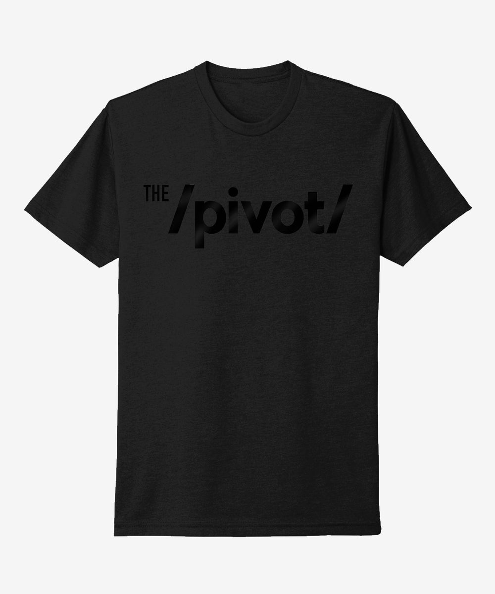 The Pivot Logo Classic Tee - Black/Black – The Pivot Shop